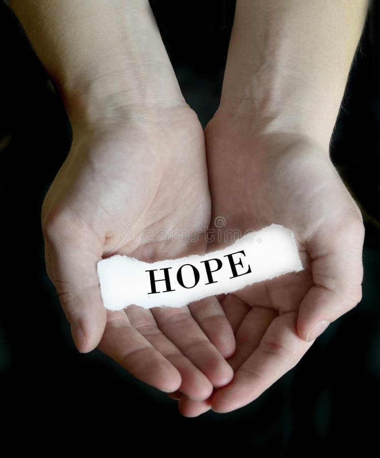 Hope of a child stock image. Image of harmony, hands - 52691931