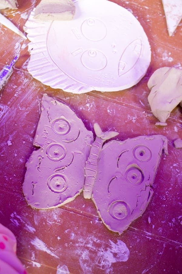 Hands Holding Play Dough As Concept of Education and Therapy Stock ...