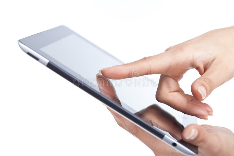 Female Hands Holding Phone with Screen in Colorful Caf Stock Photo ...