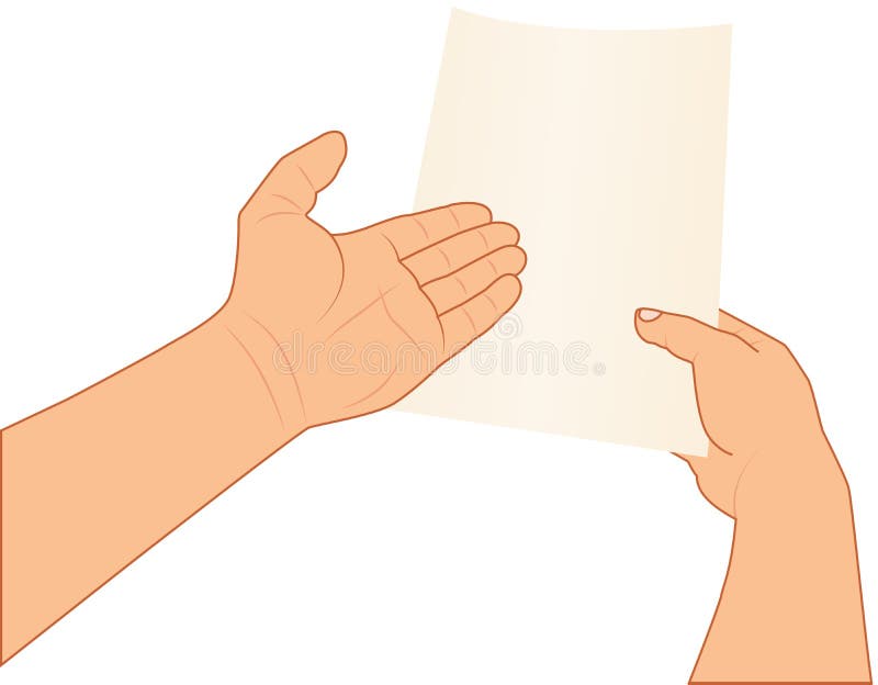 Hand Pointing To Paper with Text Good Job Stock Vector - Illustration ...