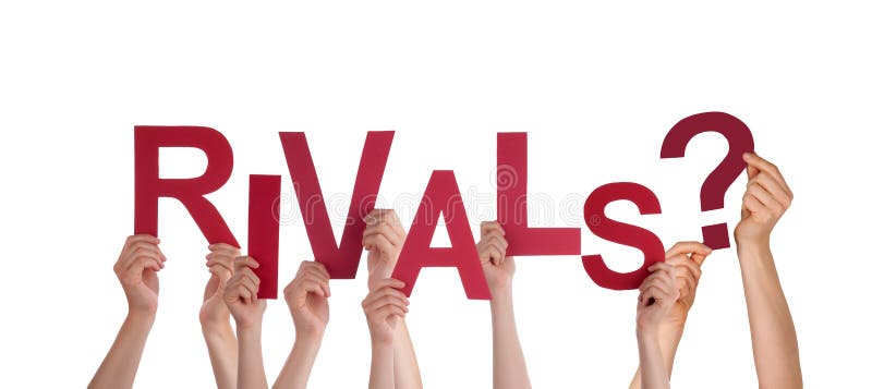 Hands Holding Rivals stock image. Image of business, improvement - 43661459