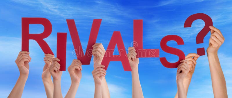 Hands Holding Rivals in the Sky Stock Photo - Image of enemy ...