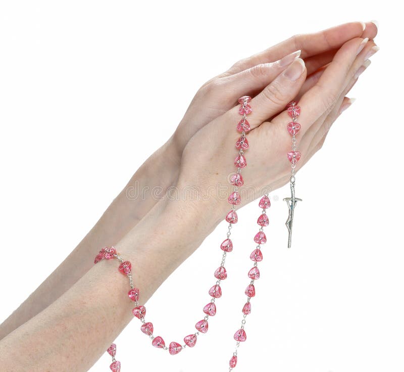 Hands holding a rosary stock image. Image of belief, holy - 40651689