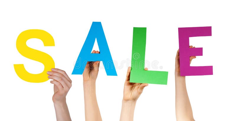 Hands holding SALE stock image. Image of cheaper, money - 31426487