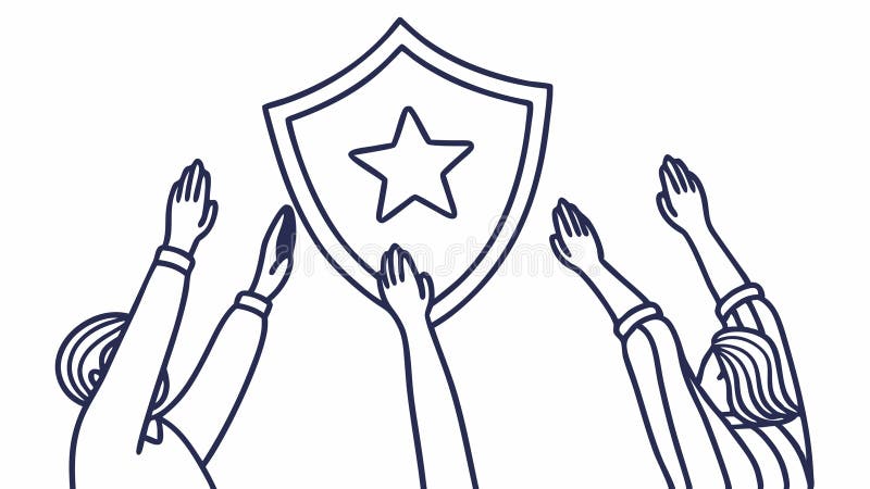 Hands Holding Shield Protection Vector Security Teamwork, Vector Design ...