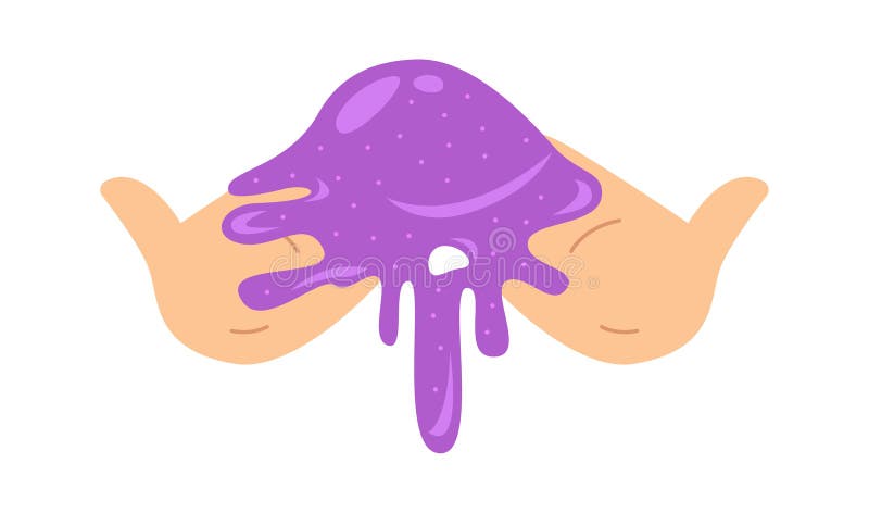 Hands Holding Slime stock vector. Illustration of recreation - 278249671