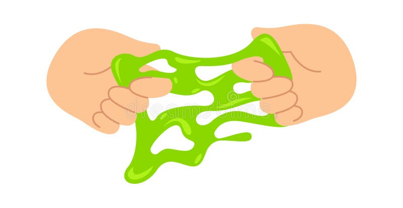 Hands Holding Slime stock vector. Illustration of recreation - 278250364