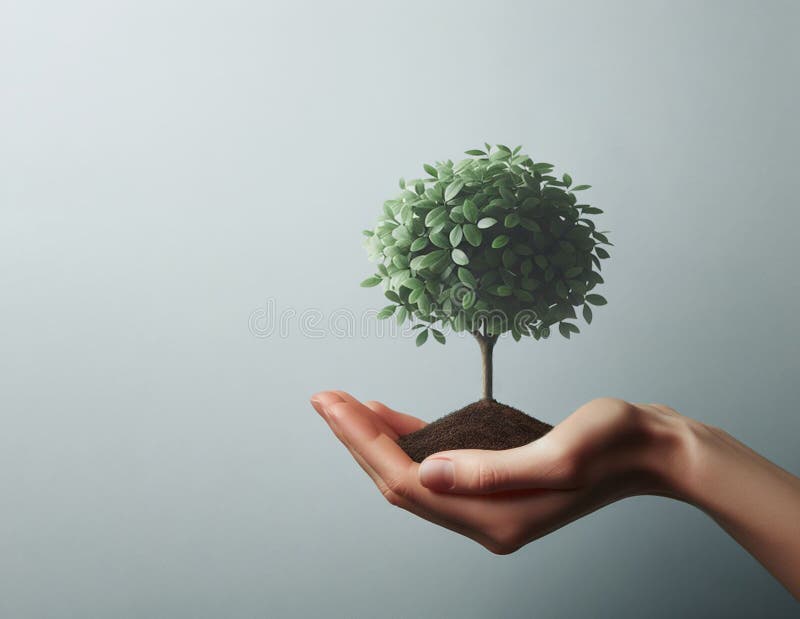 Hands Holding Root Tree Stock Illustrations – 371 Hands Holding Root ...