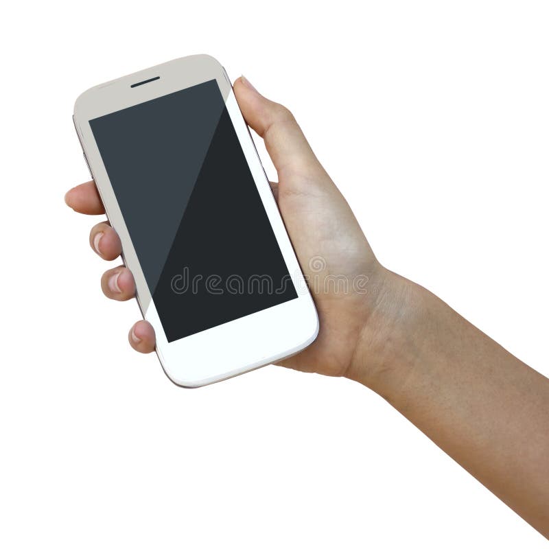 Hands are Holding Smart Phone Stock Photo - Image of computer, cellular ...