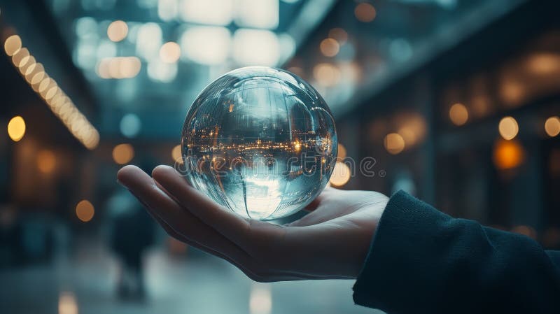 Hands Holding a Transparent Globe, Symbolizing Global Responsibility ...