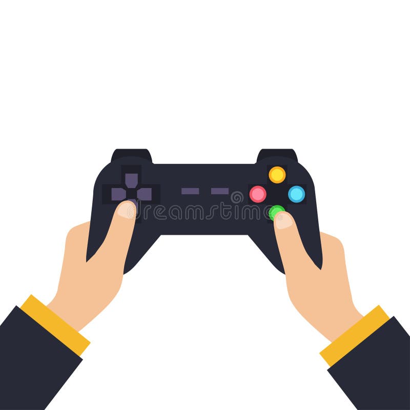 Hands Holding Game Controller Stock Illustrations – 677 Hands Holding ...