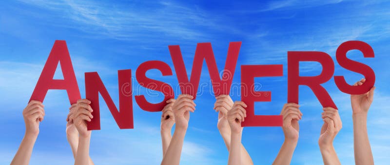 Hands Holdoing Answers in the Sky Stock Image - Image of heaven, answer ...