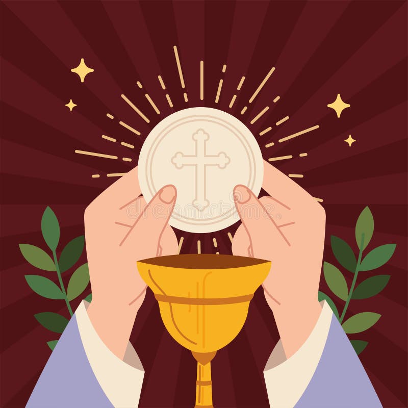 Hands with the Holy Host, Consecration of Bread and Wine in the Body ...