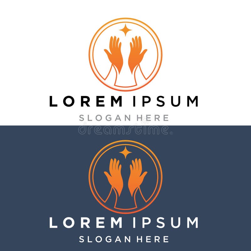 Hands Hope for Miracle Logo Stock Vector - Illustration of christian ...