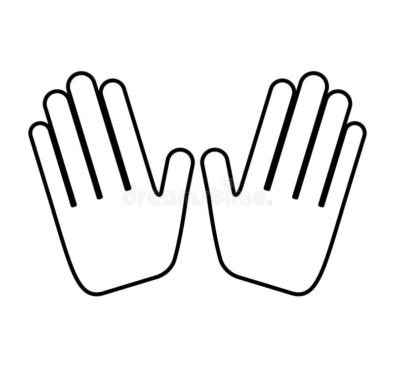 Hands human made icon stock illustration. Illustration of instruction ...