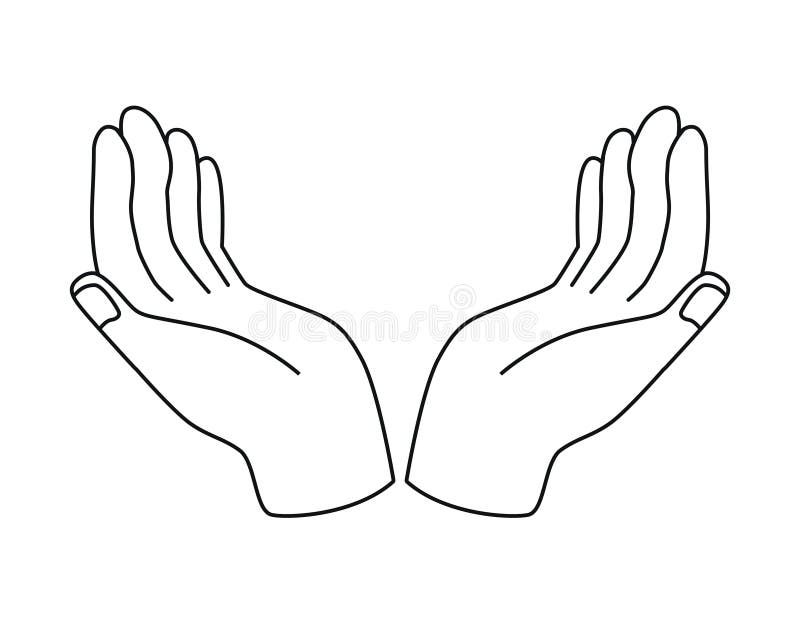 Hands human praying stock vector. Illustration of life - 270991629