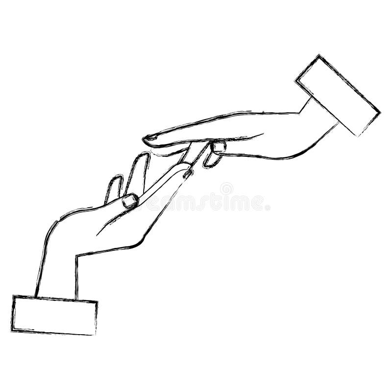 People Touching Hands Icon Stock Illustrations – 489 People Touching ...