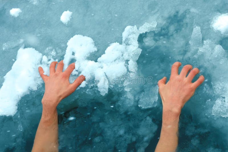 Hands on ice stock image. Image of instinct, distraught - 8883687