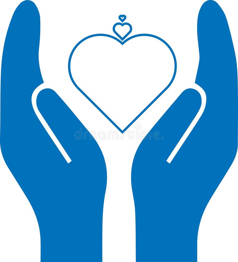 Hands Icon, Finger Blue Vector Icon Stock Vector - Illustration of icon ...