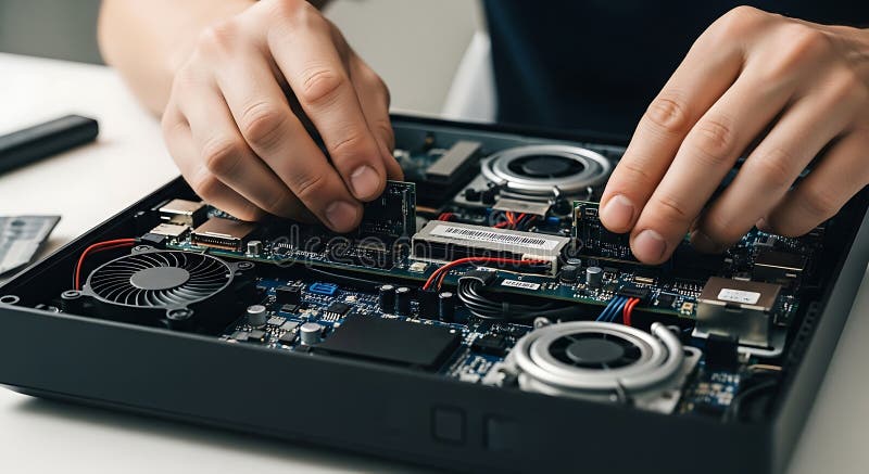 AI-Generated Laptop Repair stock photo. Image of connection - 384320888