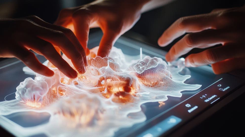 Exploring Interactive 3d Scientific Visualization on Tablet Stock ...