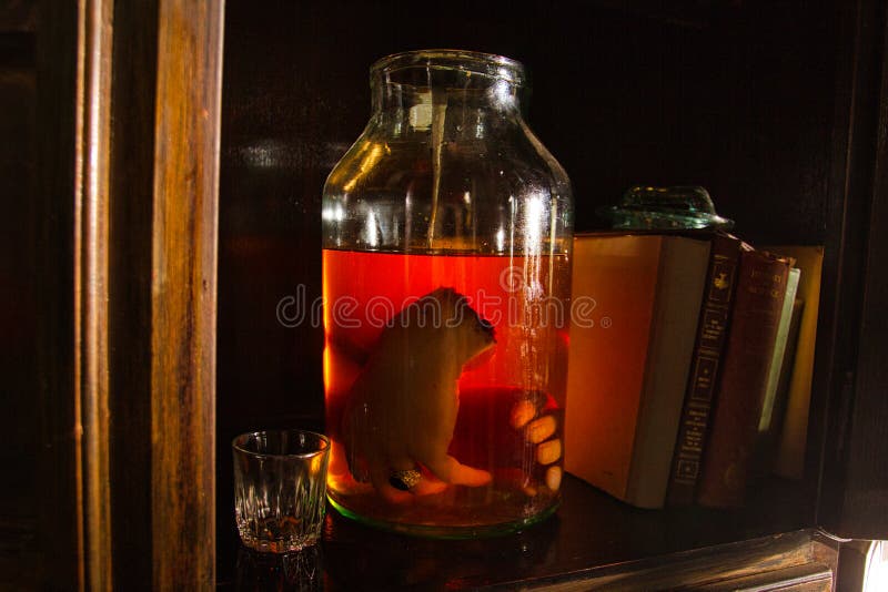 Hands in a jar stock image. Image of amputated, sinister - 229804133