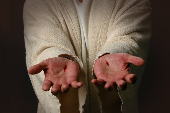 The Hands of Jesus stock photo. Image of faith, comfort - 1384310