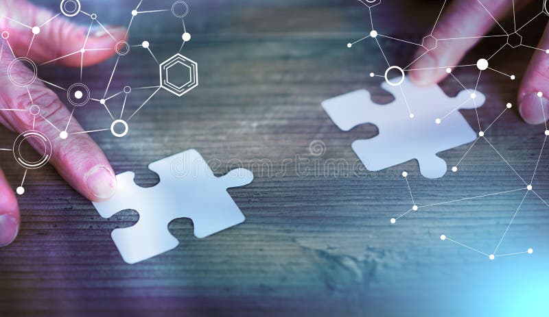 Concept of Teamwork; Light Effect Stock Image - Image of solution ...