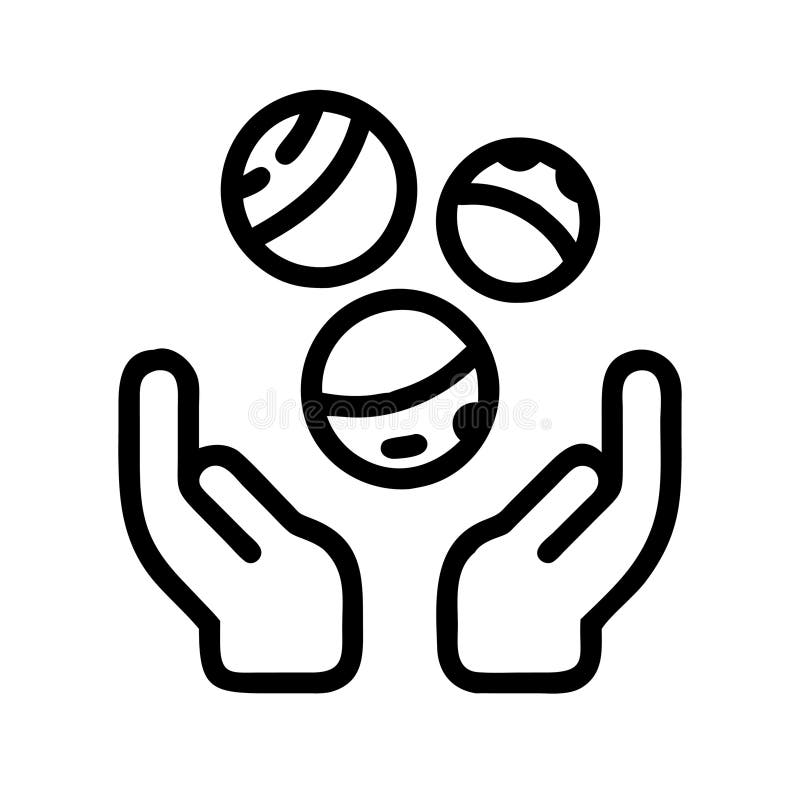 Hands Juggling Balls Vector Symbolizing Balance and Coordination ...