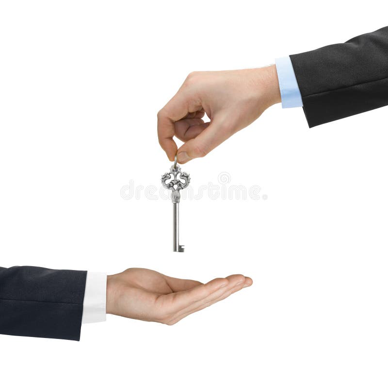 Hands and key stock photo. Image of concept, open, isolated - 66800646