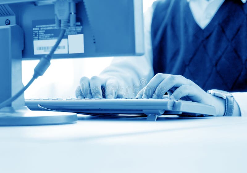 Hands on keyboard stock photo. Image of person, peripheral - 22743644