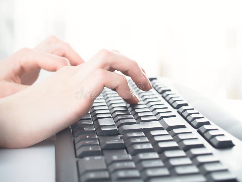 Hands And Keyboard Picture. Image: 8634526