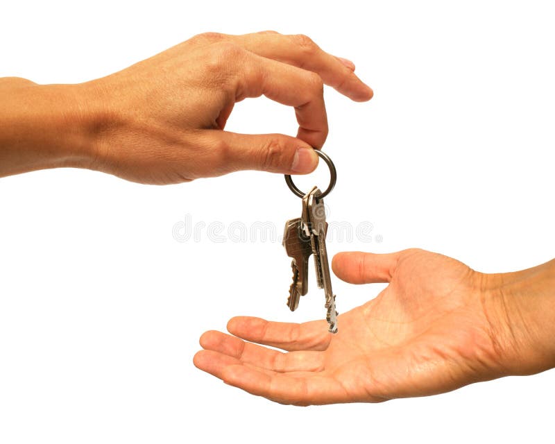 Handing over keys stock photo. Image of home, partnership - 5761270