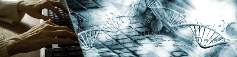 Hands on the Keys of a Computer Keyboard, Which Merges with the ...