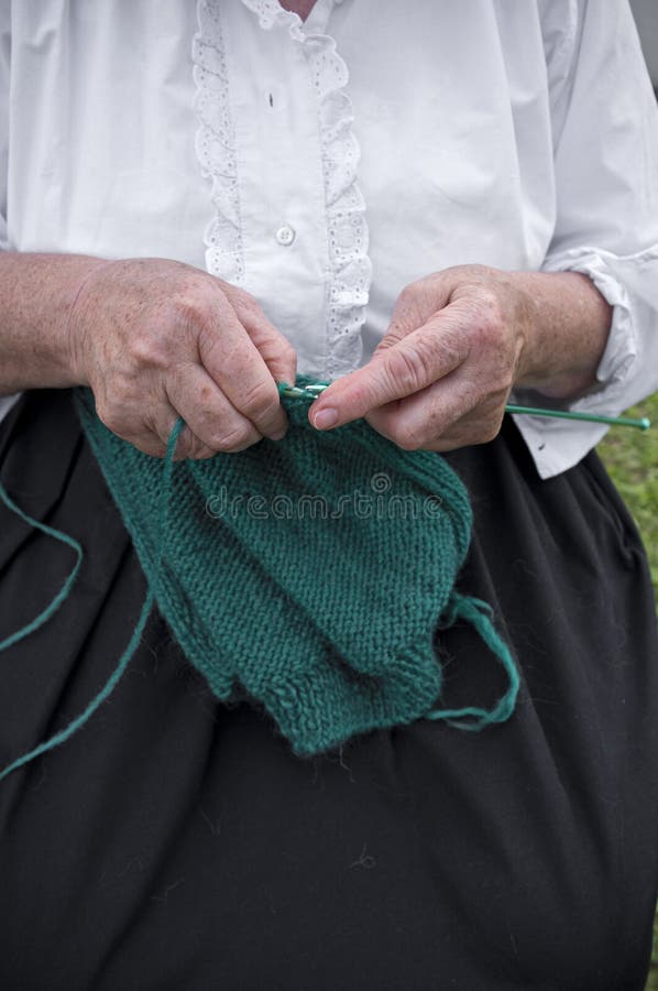 Hands knitting stock photo. Image of occupational, knit - 12252084