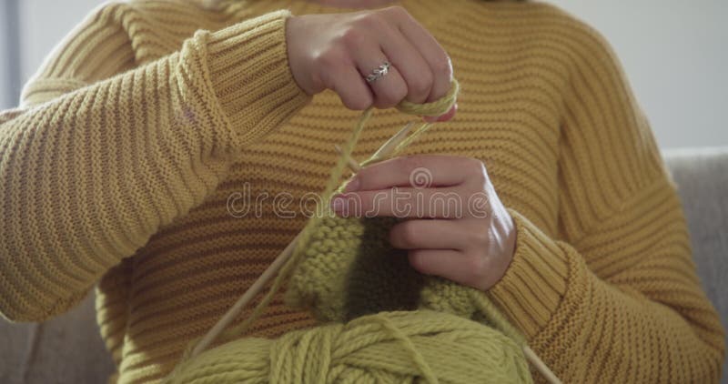 Hands, Knitting with Wool and Handcraft for Clothes, Texture and ...