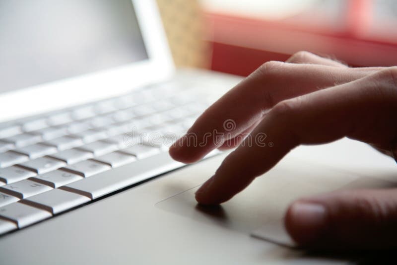 Hands with laptop stock image. Image of finger, business - 4738253