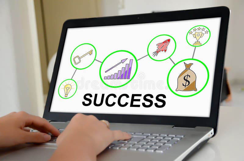 Success Key On Laptop Keyboard Stock Image - Image of winner, succeed ...