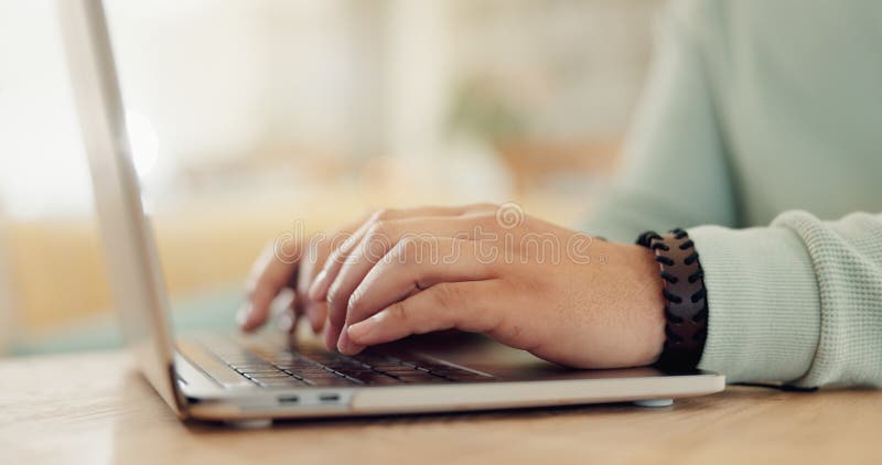 Man Hands with Laptop, Fingerprint Interface Stock Image - Image of ...