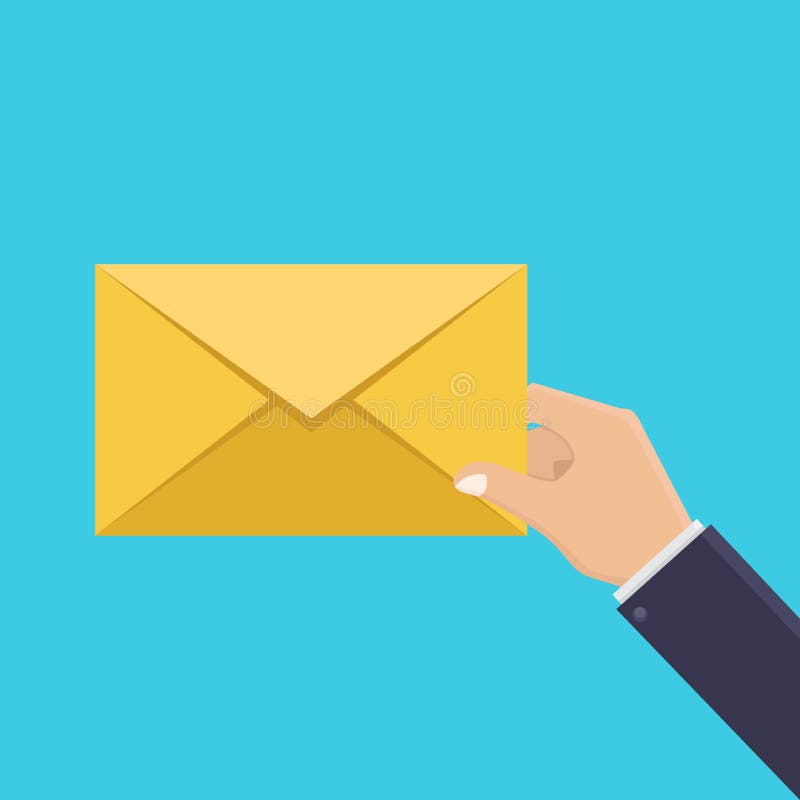 Hands and Letters, Receive Letters, Illustration Vector Stock Vector ...