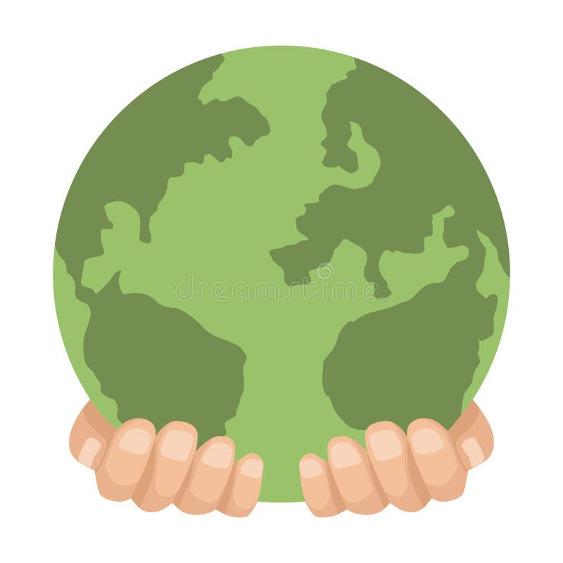 Hands lifting earth planet stock vector. Illustration of planet - 260229347