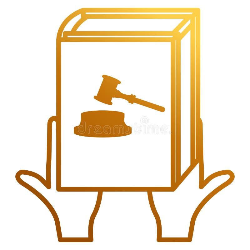 Hands lifting justice book stock illustration. Illustration of hands ...