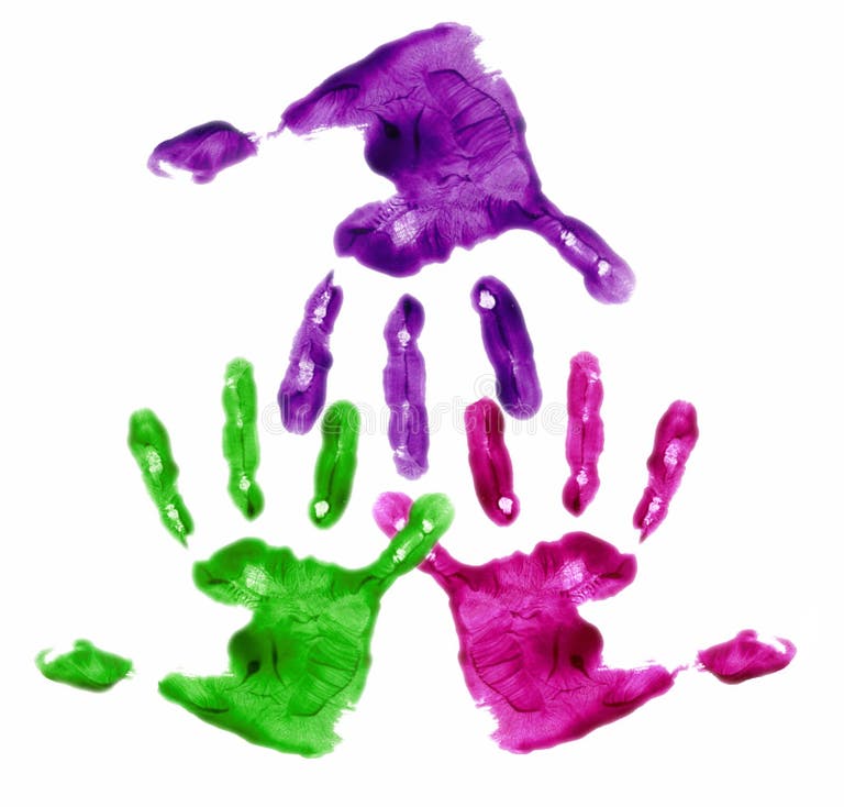 Hands Linked through the Fingers Stock Image - Image of diversity ...