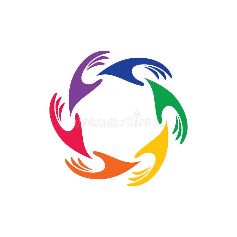 Hands Logo Team Illustration Stock Vector - Illustration of corporate ...