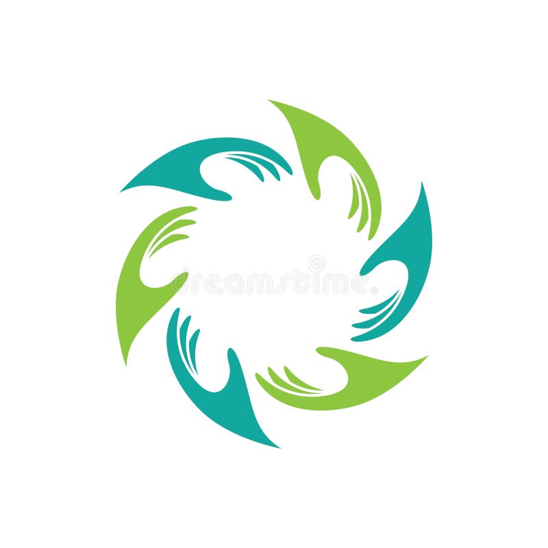 Hands Logo Team Illustration Stock Vector - Illustration of shake ...