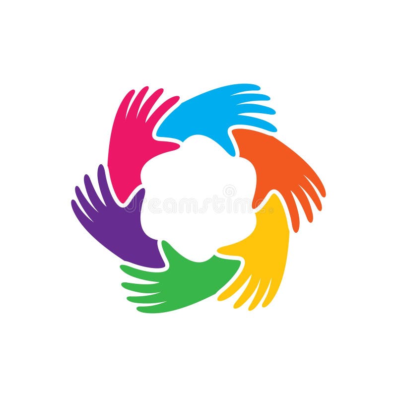 Hands Logo Team Illustration Stock Vector - Illustration of group ...