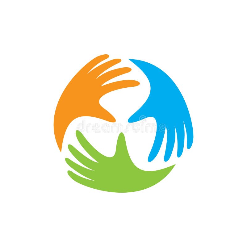 Hands Logo Team Illustration Stock Vector - Illustration of shake ...