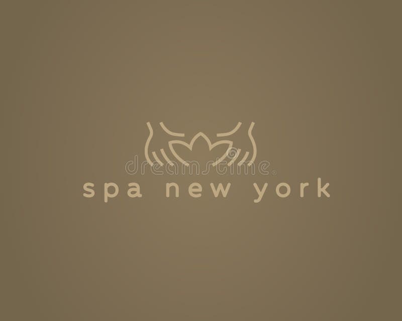 Two Hands in Green and Blue, Massage and Wellness Logo Stock Vector ...