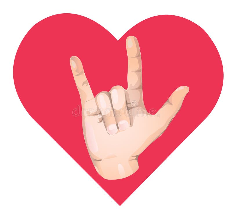 Hands love sign vector stock vector. Illustration of love - 74315613