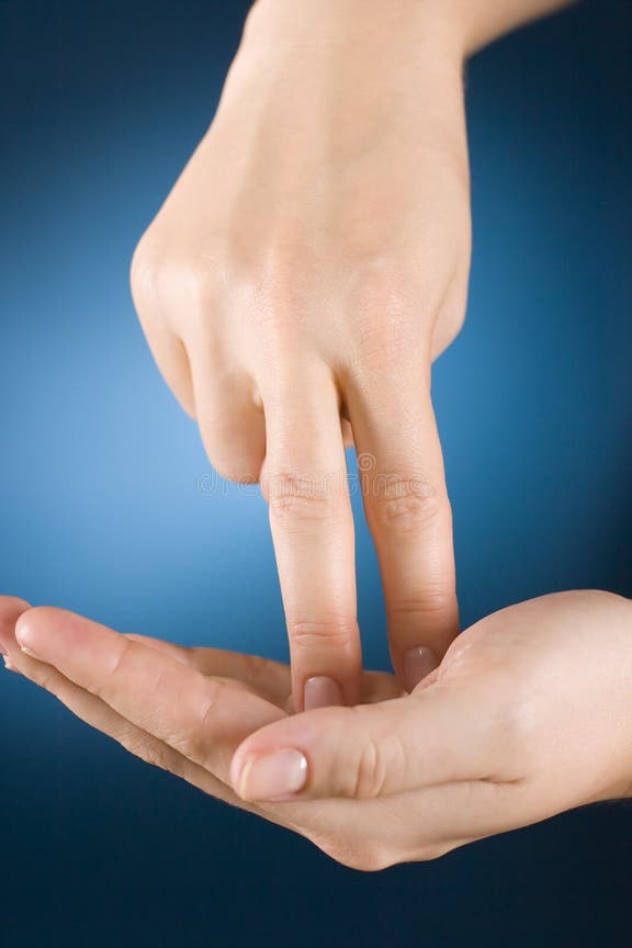 Hands make symbol stock photo. Image of pass, quit, proceed - 1127174